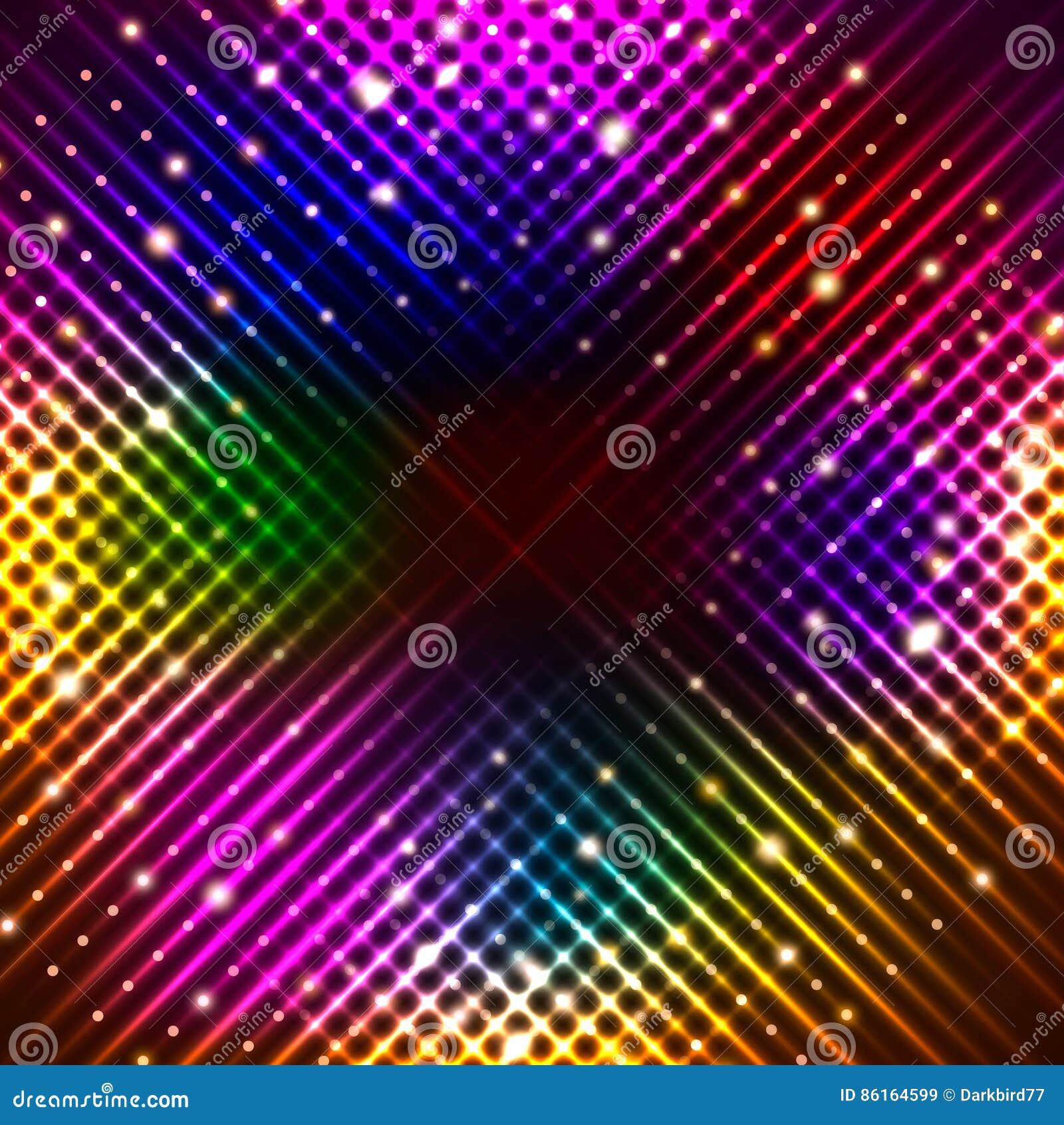 Abstract Background with Shining Magic Lights Stock Illustration ...