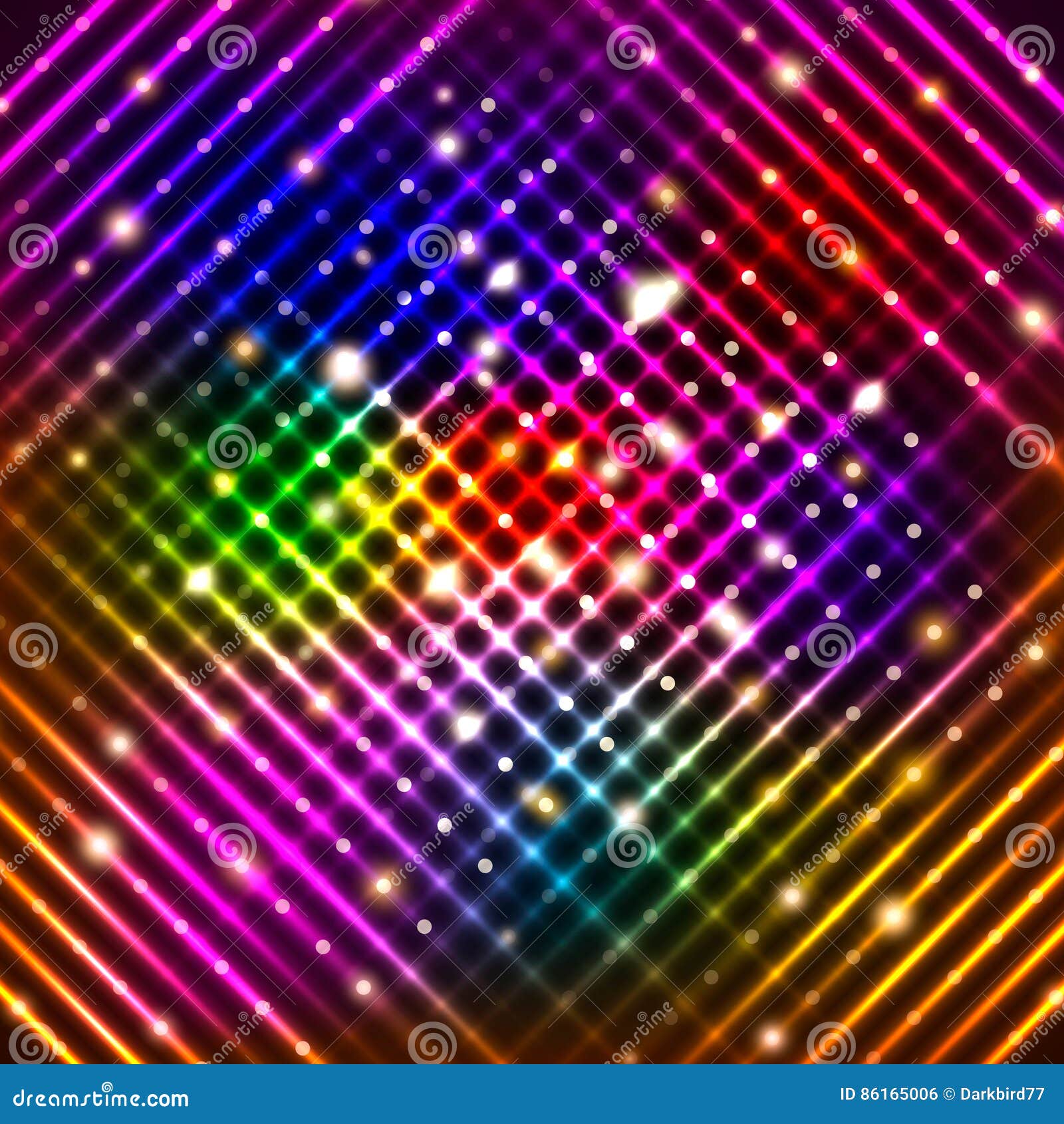 Abstract Background with Shining Magic Lights Stock Illustration ...