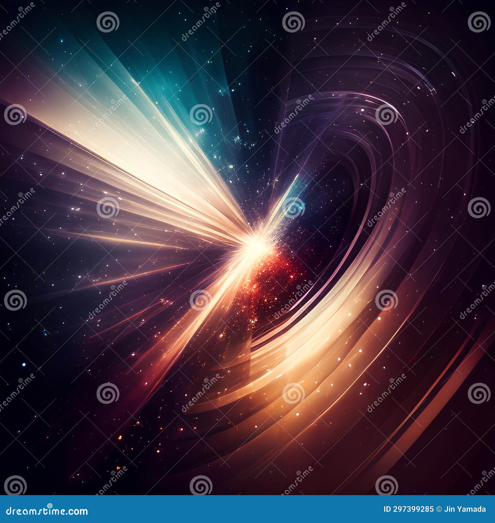 Abstract Background, Shiny Space, Stars and Galaxies, Computer ...