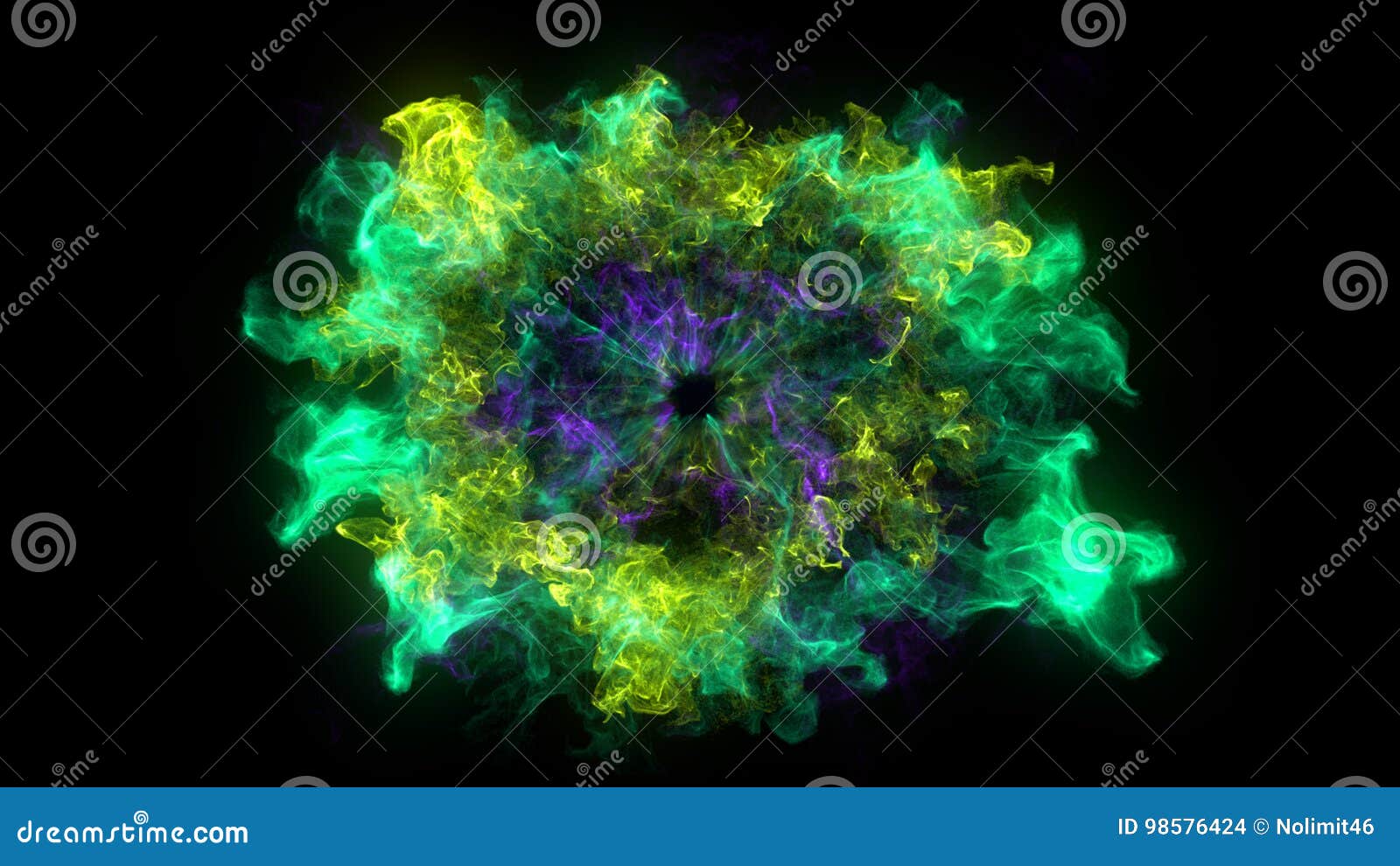 Abstract Background with Shockwave Explosion on Black Backdrop Stock ...