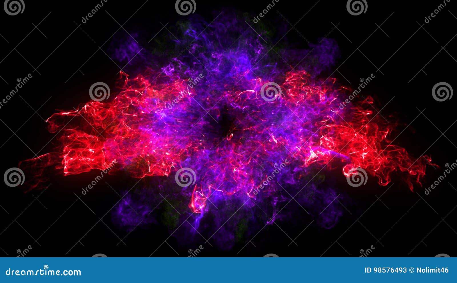 Abstract Background with Shockwave Explosion on Black Backdrop Stock ...