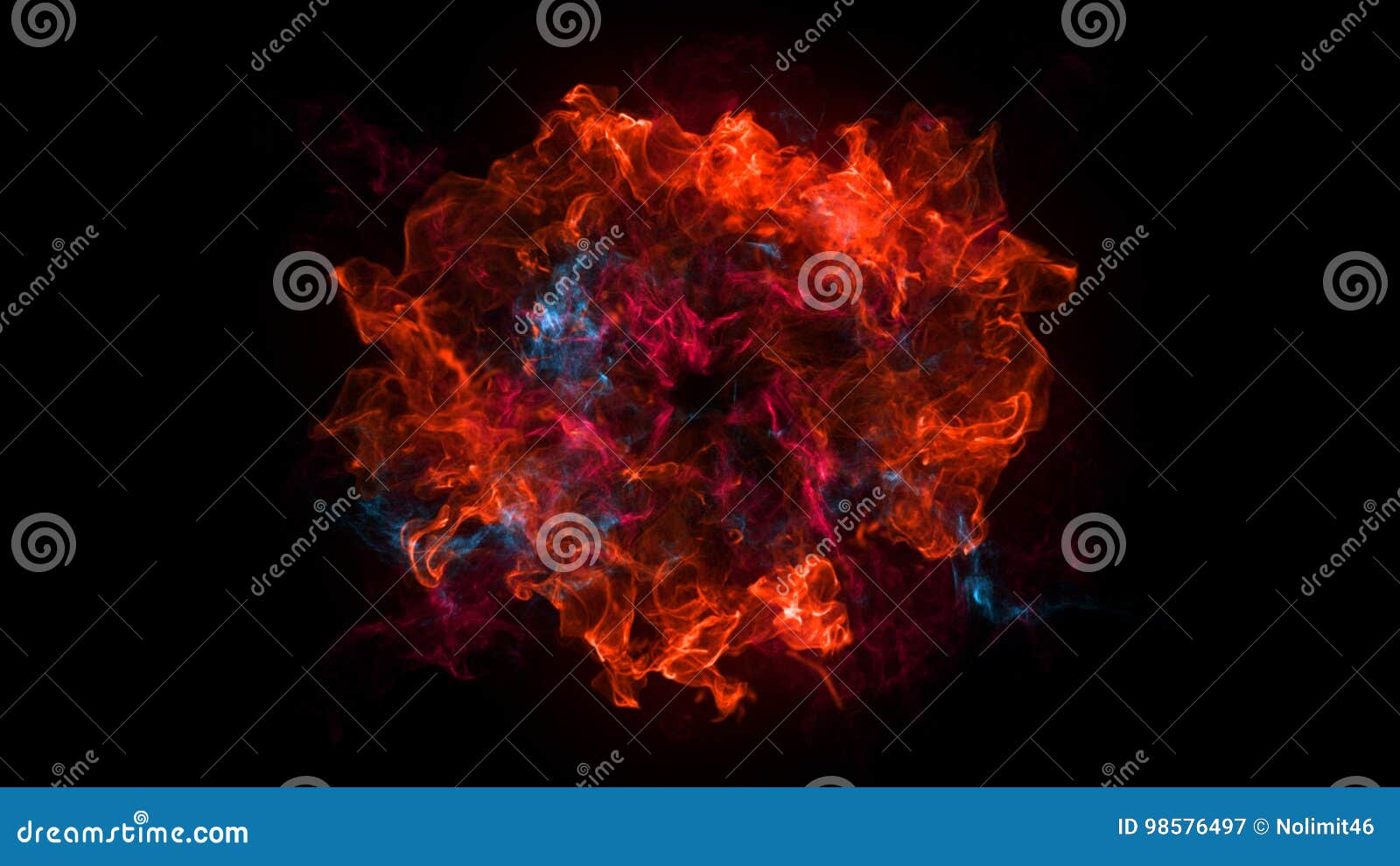 Abstract Background with Shockwave Explosion on Black Backdrop Stock ...
