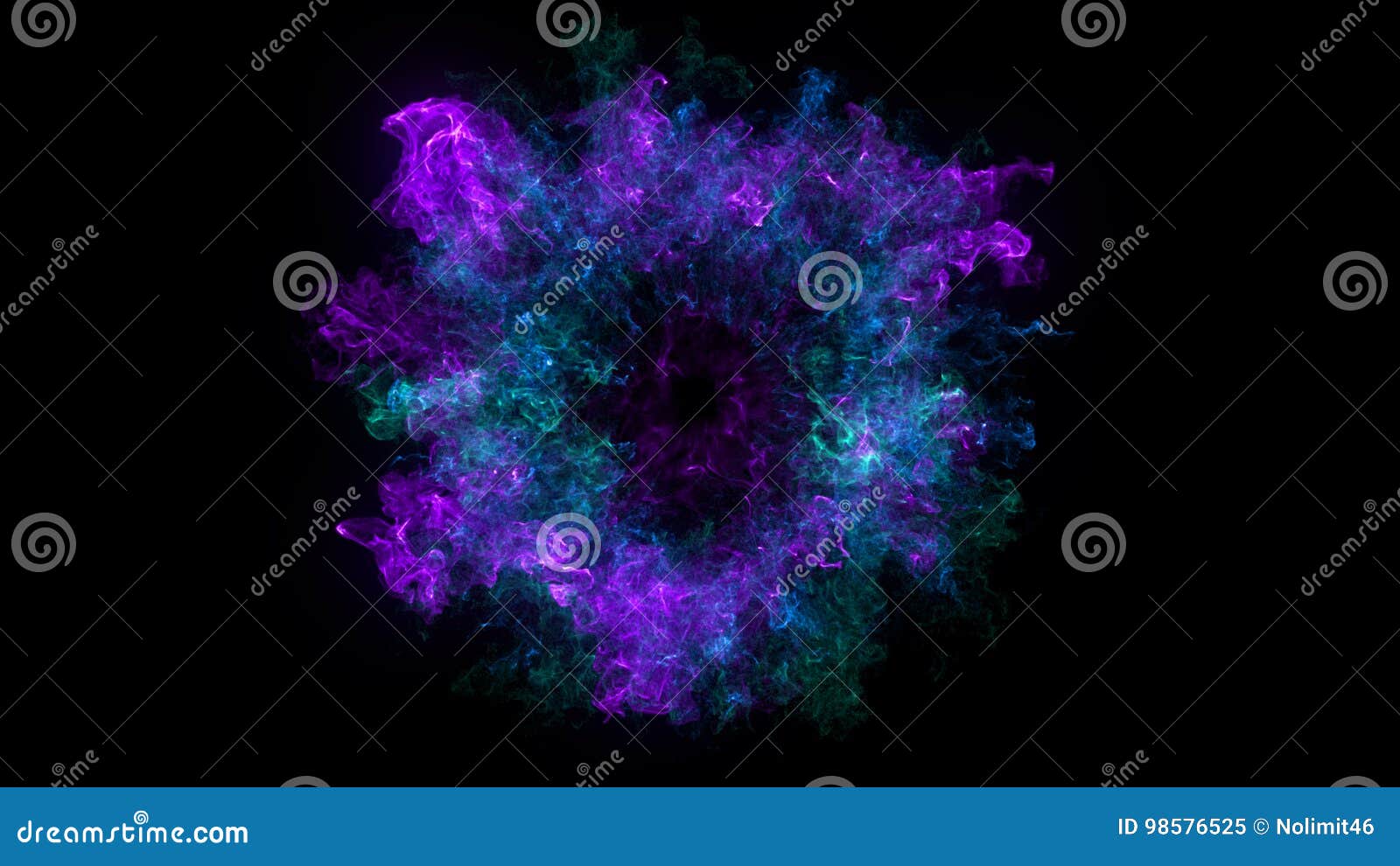 Abstract Background with Shockwave Explosion on Black Backdrop Stock ...