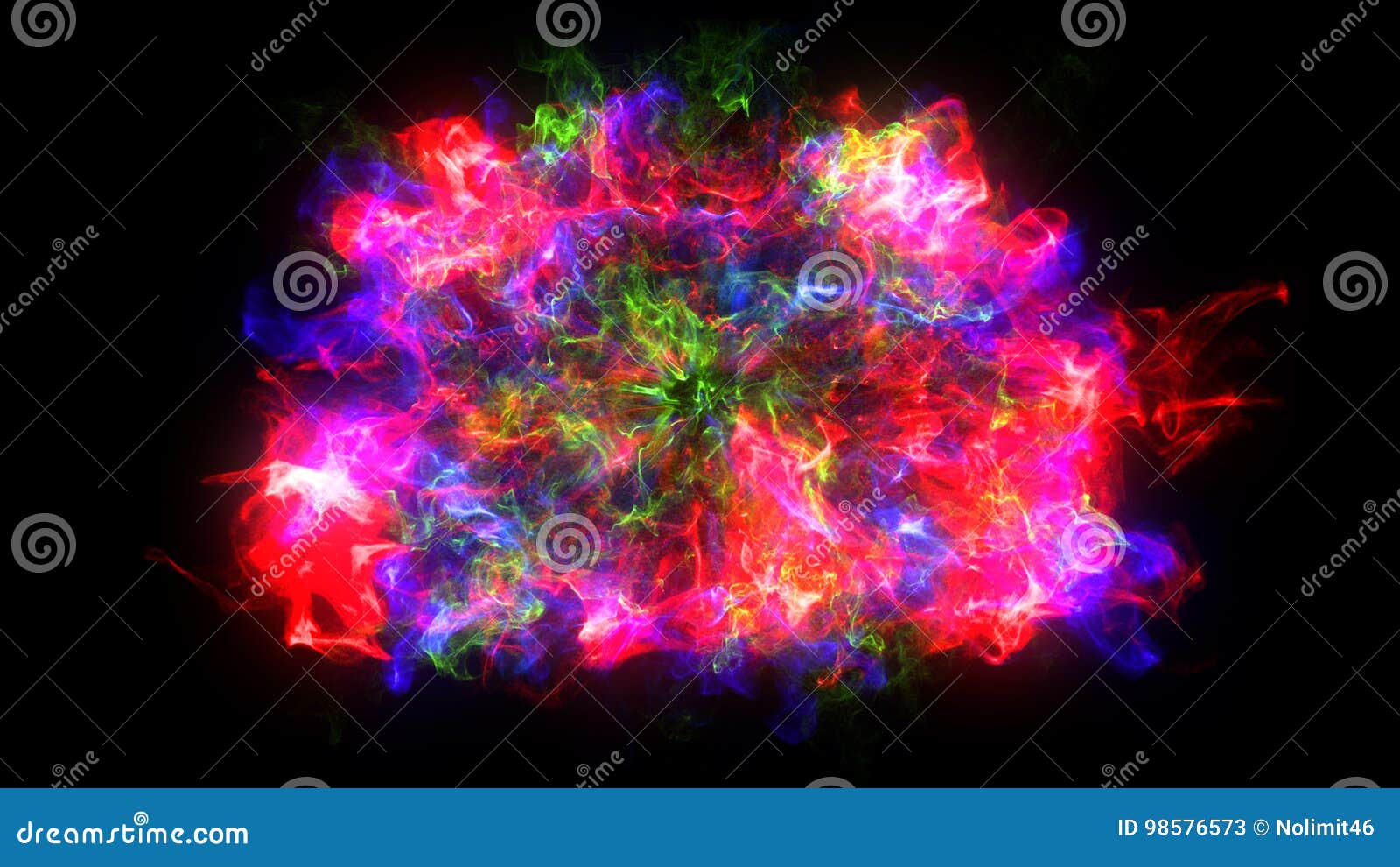 Abstract Background with Shockwave Explosion on Black Backdrop Stock ...