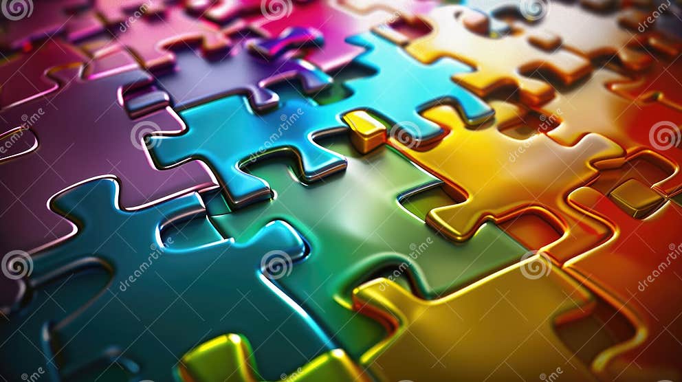 Abstract Background Showcases Colorful Array of Unsolved Puzzles, Ai Generated Stock ...