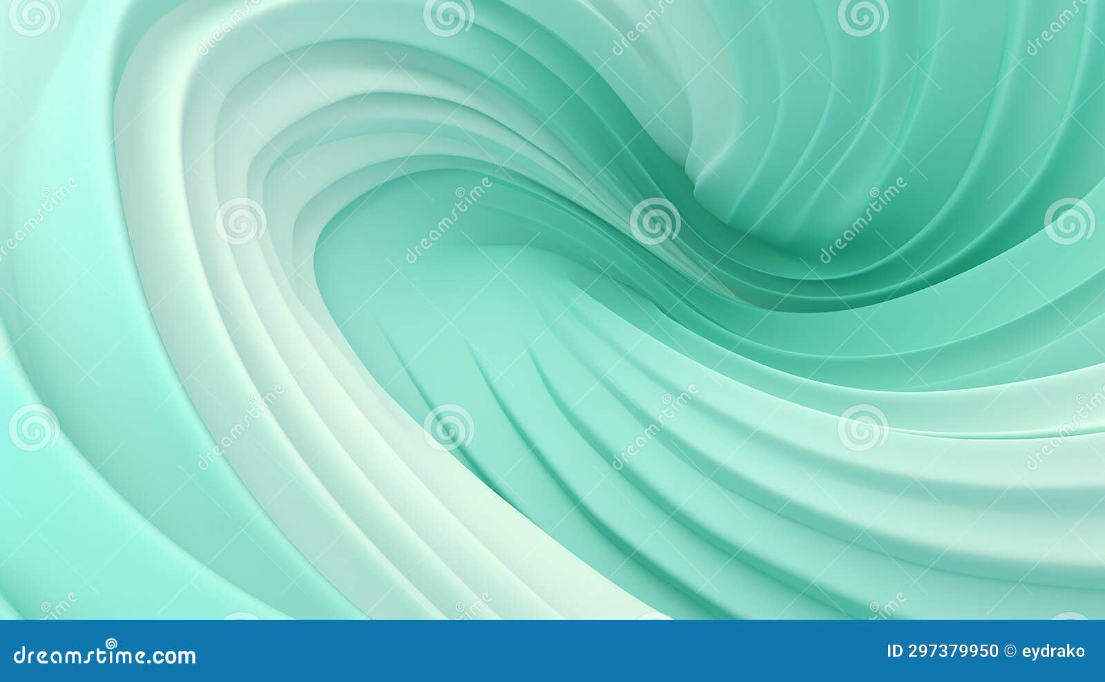 Abstract Background Showcasing Mint Color Gradients in a Swirling ...