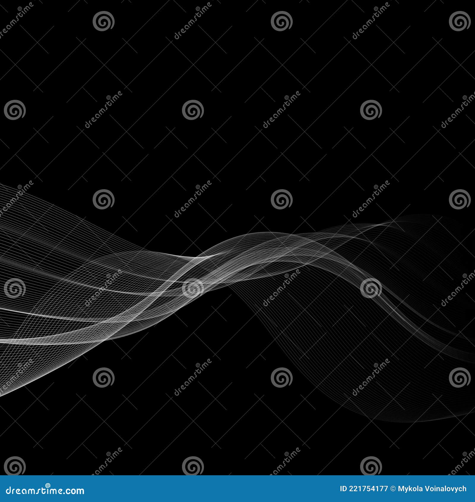Abstract Background Silver Lines Transparent Waves, Design Element ...