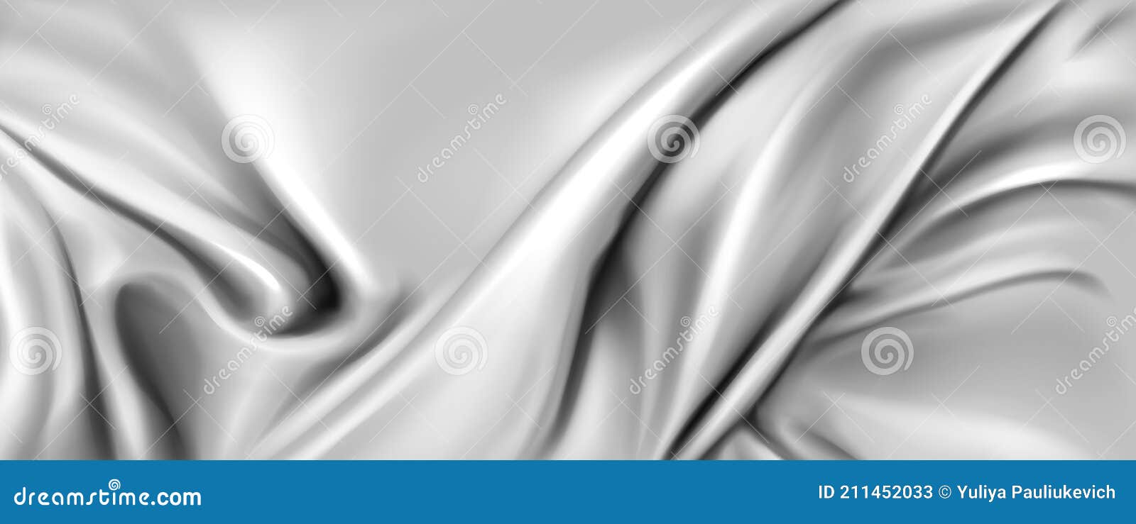 Abstract Background with Silver Silk Cloth Texture Stock Vector ...