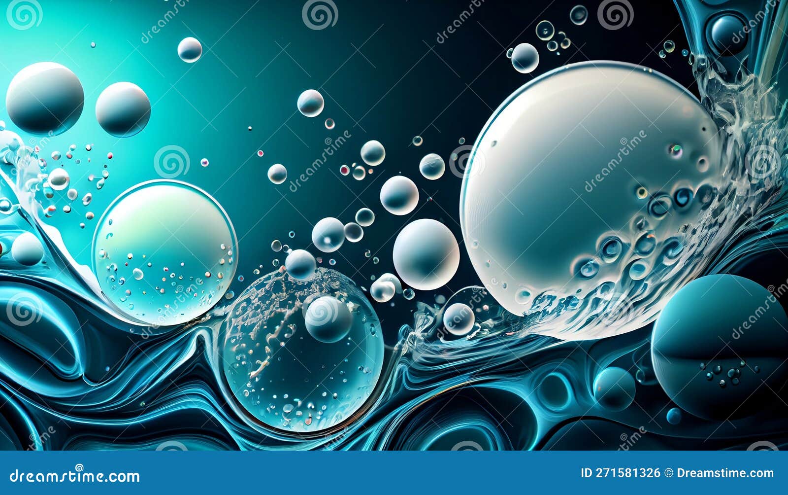 Abstract Background that Simulates the Movement of Water in a Stream ...