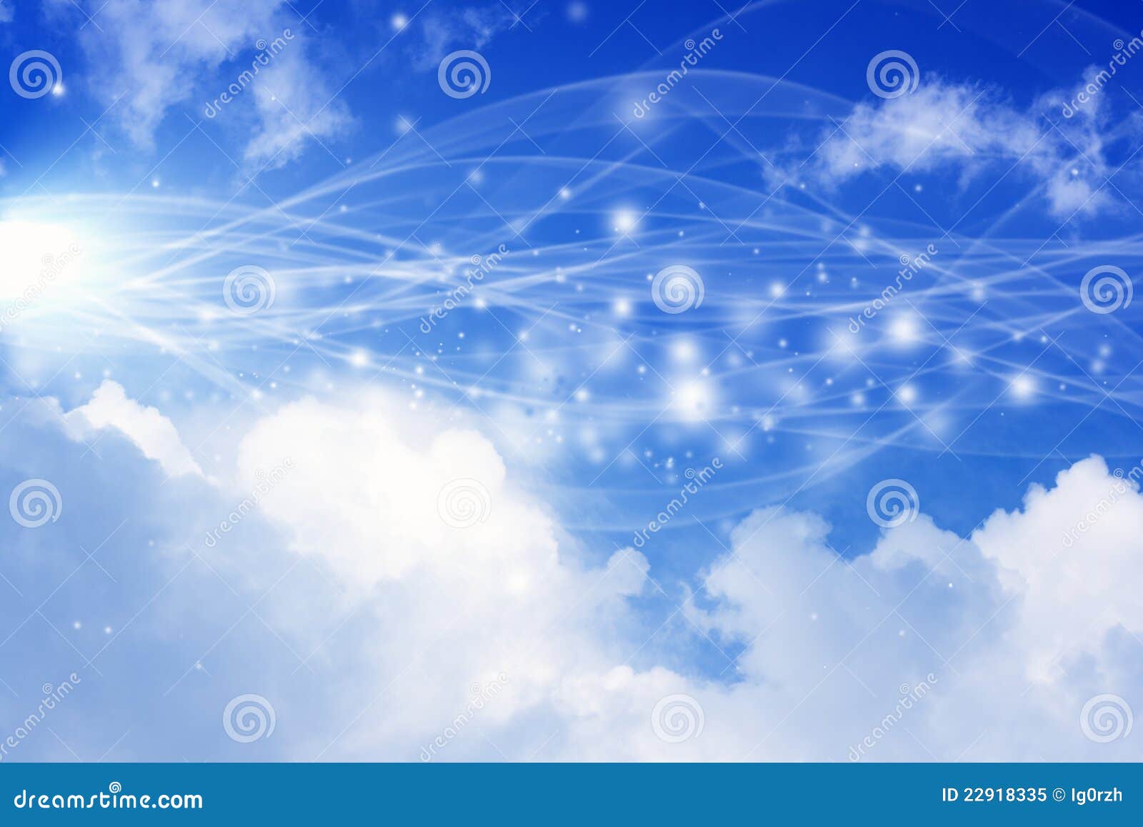 Abstract Background with Sky Stock Illustration - Illustration of beam ...