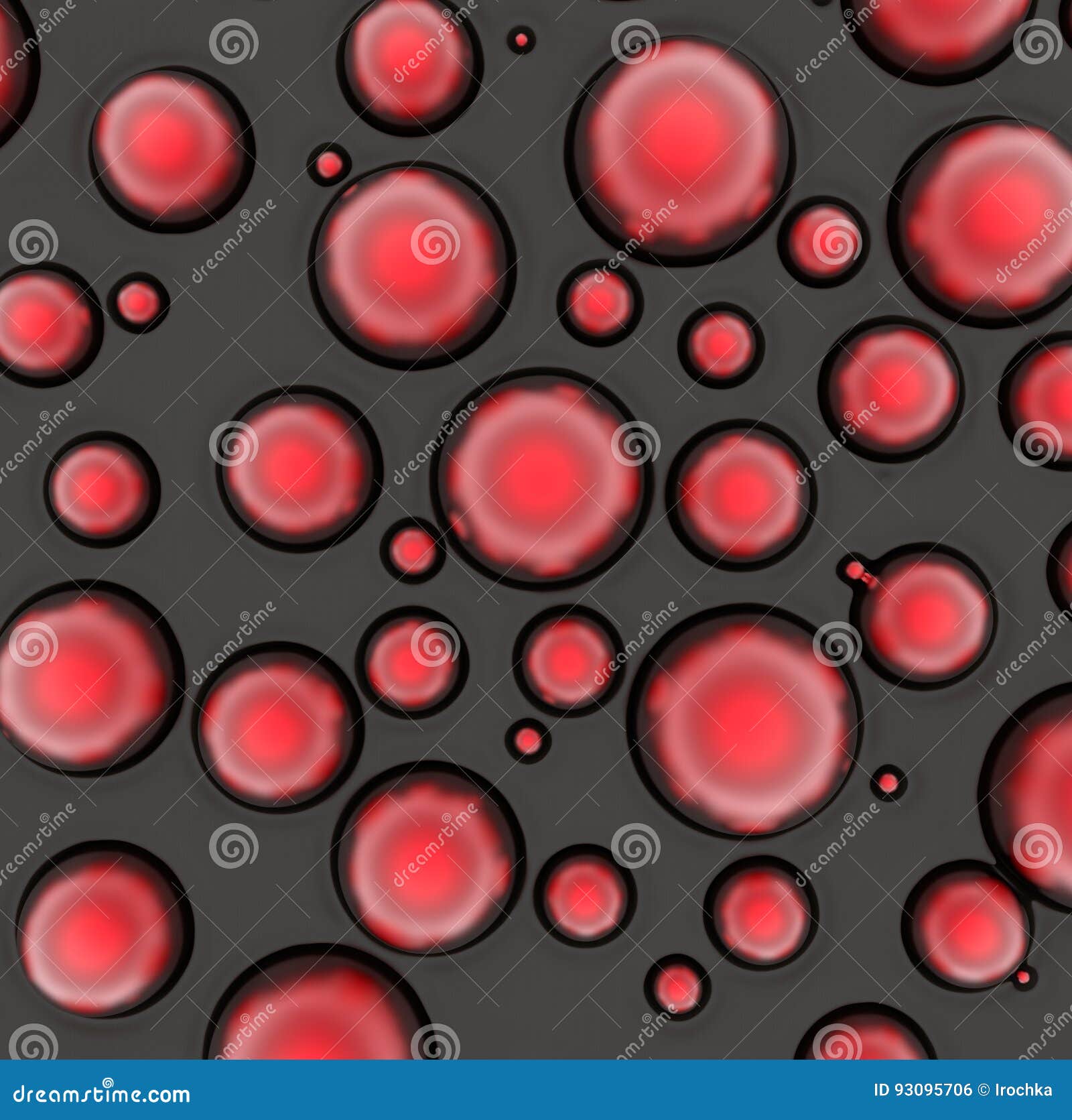 Abstract Background of Small Rings in Red Colors Stock Illustration ...