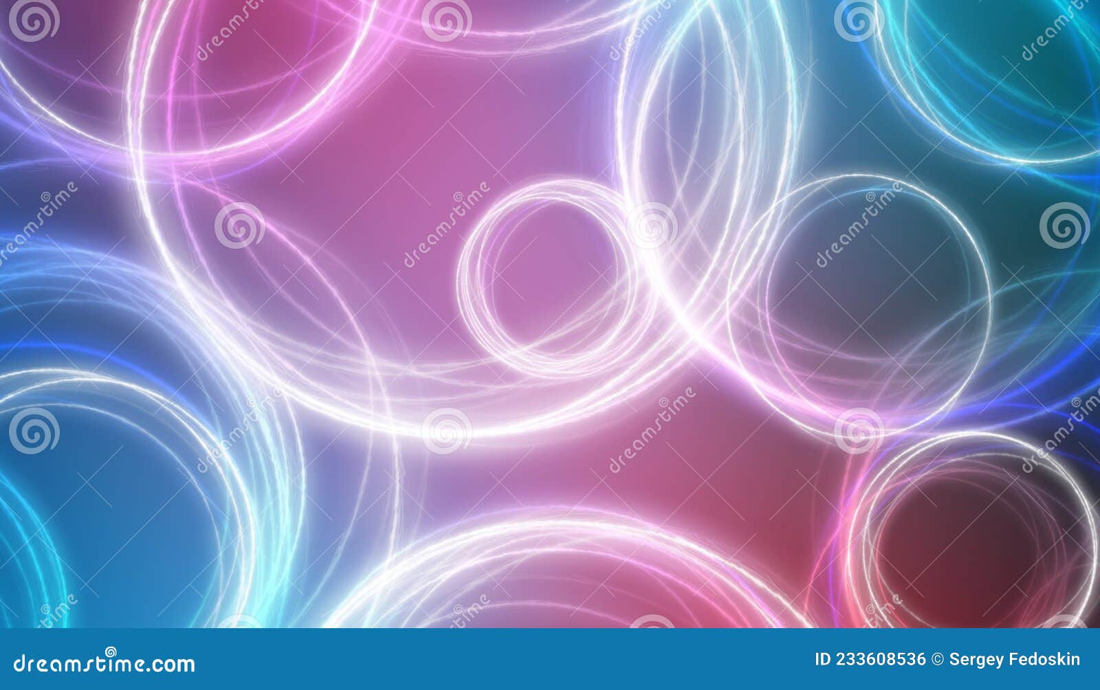 Abstract Background with Smoke Rings. Geometric Pattern Stock ...