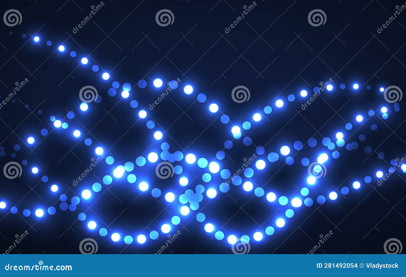 Glowing Red Dotted Sound Wave Wallpaper. Vector Illustration ...
