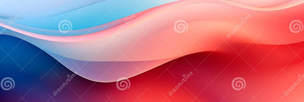 Abstract Background with Smooth Gradients and Soft Waves, Creating a Sense of Movement and ...