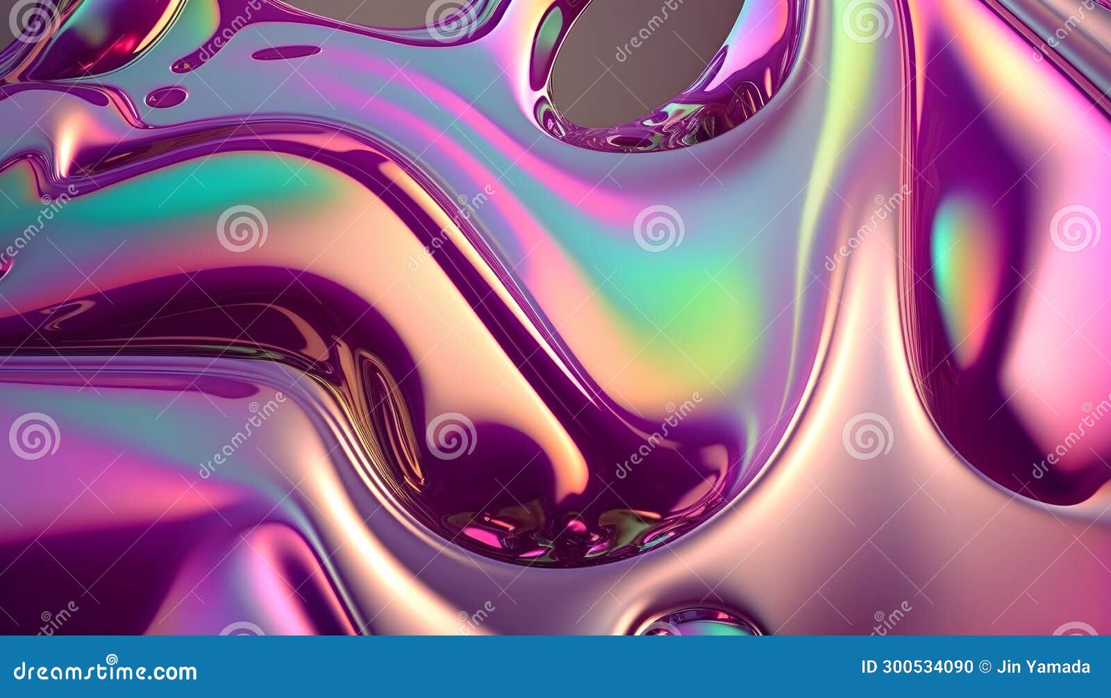 Abstract Background with Smooth Lines in Iridescent Pink and Purple ...