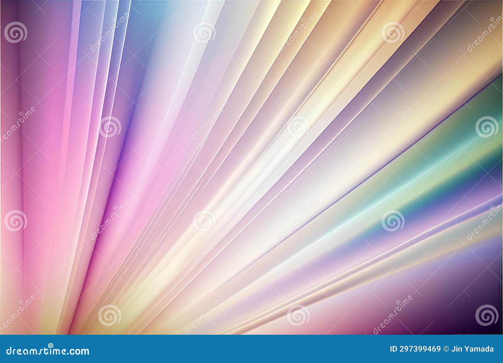 Abstract Background with Smooth Lines in Pastel Colors, Vector ...