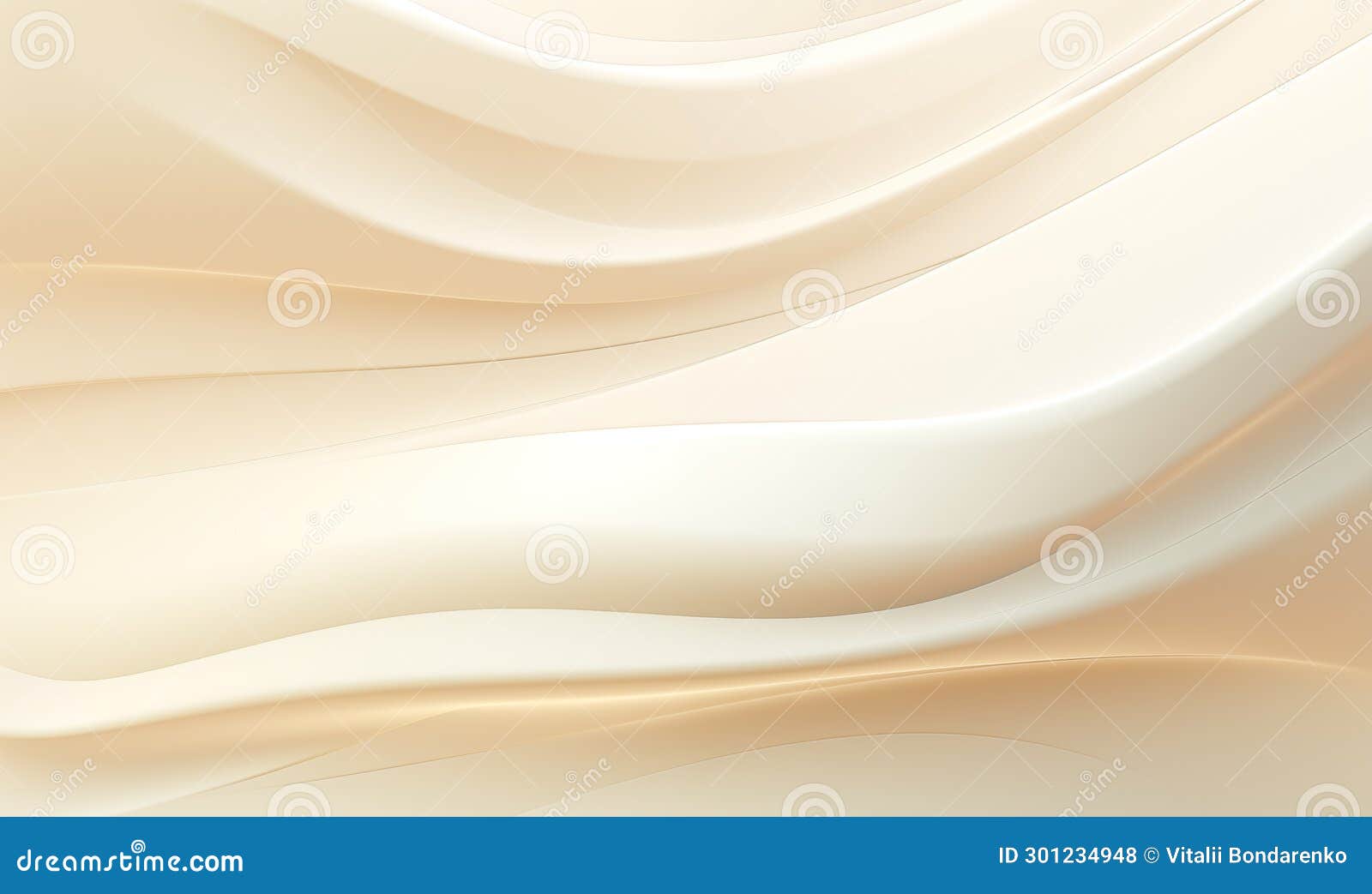Abstract Background with Smooth Lines and Waves in Beige and White ...