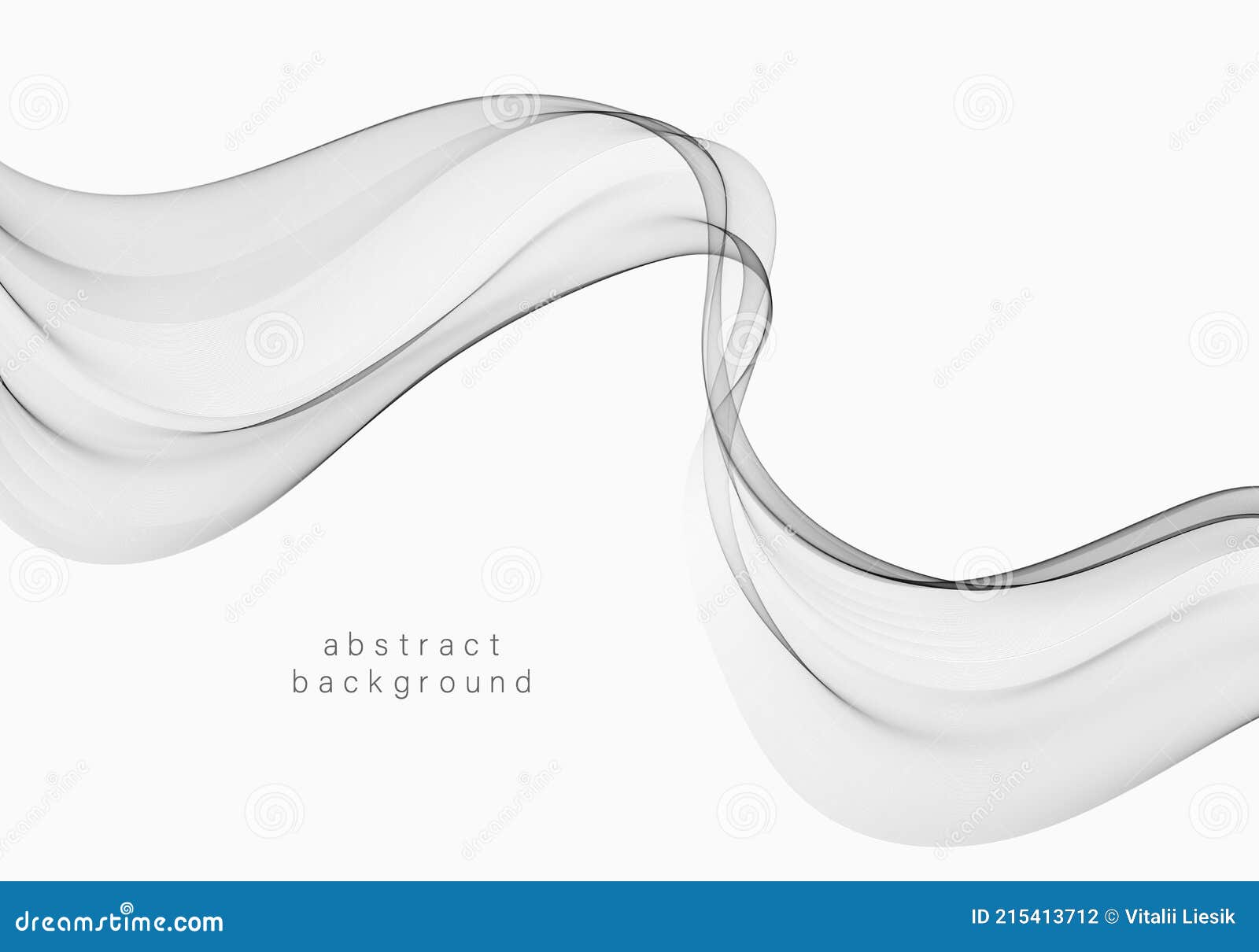 Abstract Background with Smooth Swoosh Line Modern Gray Layout. Stock ...