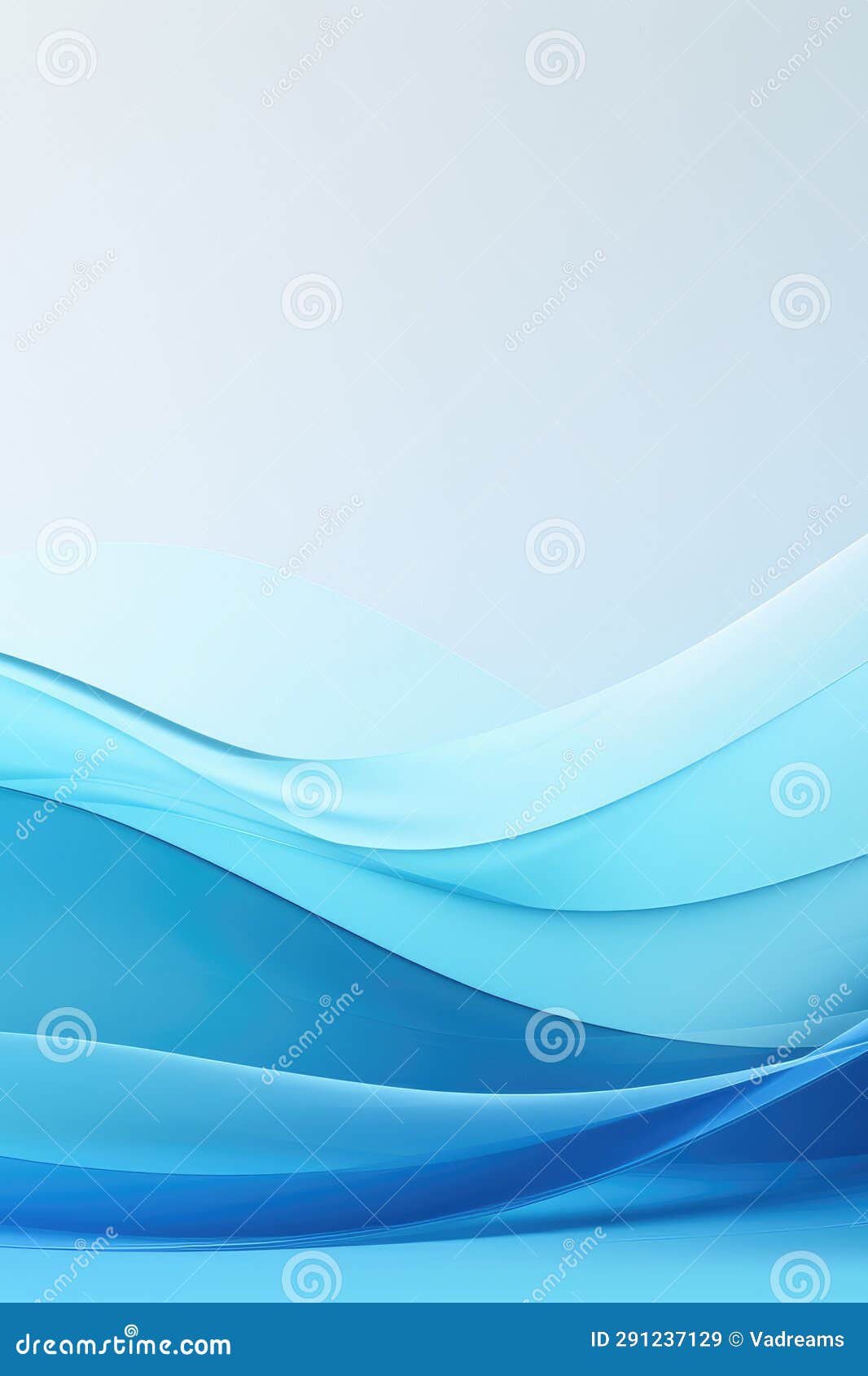 Abstract Background with Smooth Waves in Light Blue Tones. Soft Elegant ...