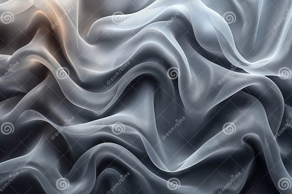 Abstract Background with Smooth Wavy Silk or Satin Fabric Texture ...