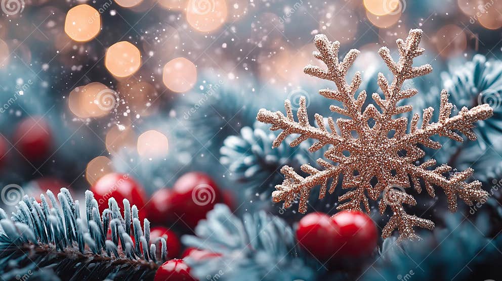 Abstract Background Snow Flake, Firework, Christmas Element Stock Image ...