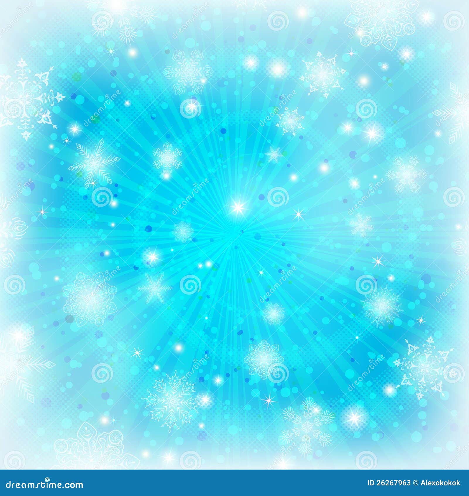 Abstract Background with Snowflakes Stock Vector - Illustration of ...