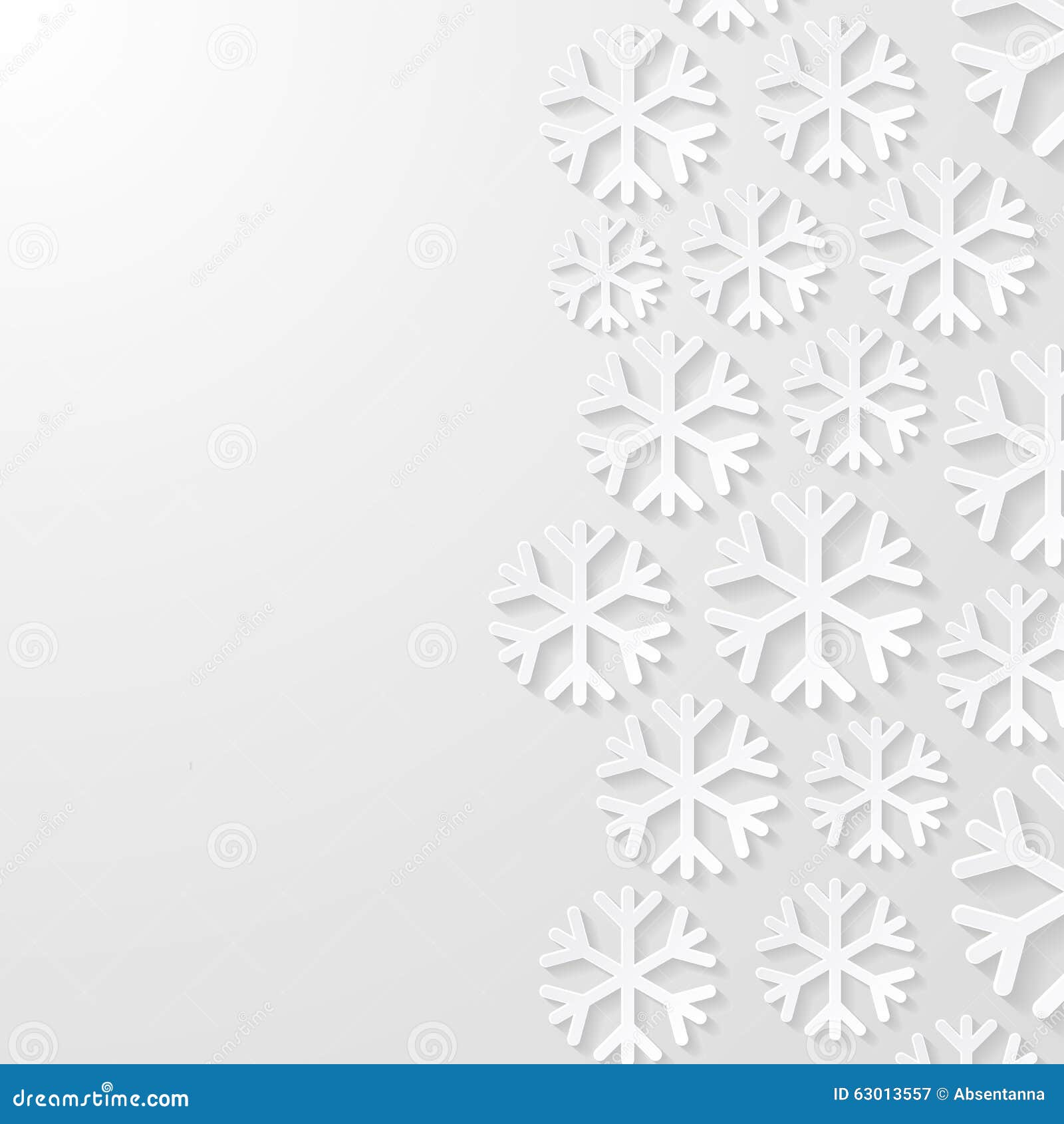 Abstract Background with Snowflakes Stock Vector - Illustration of ...