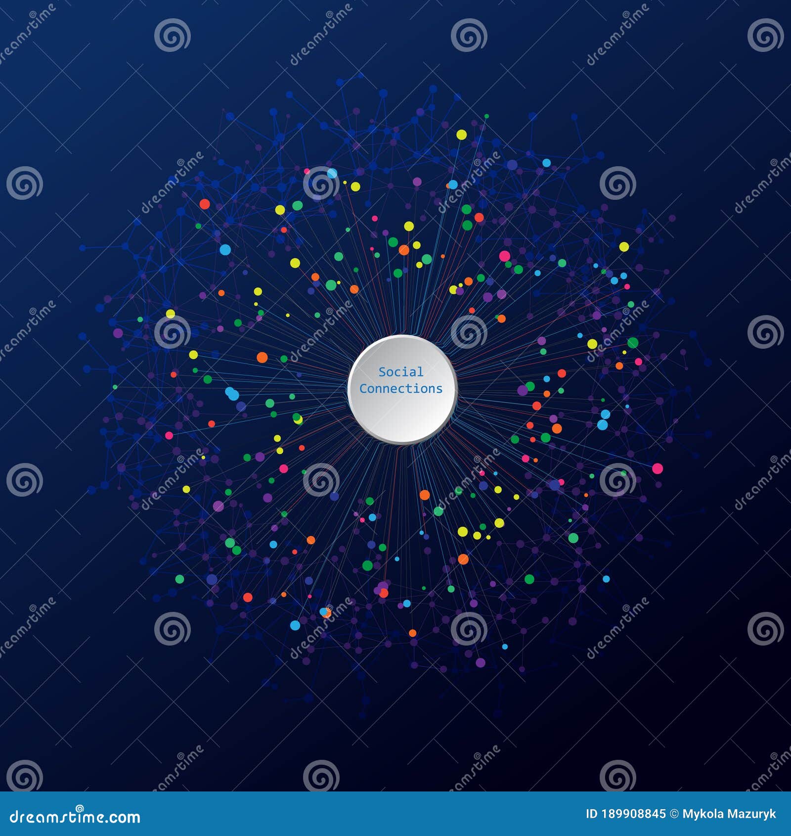Abstract Background with Social Connections Theme Stock Vector ...