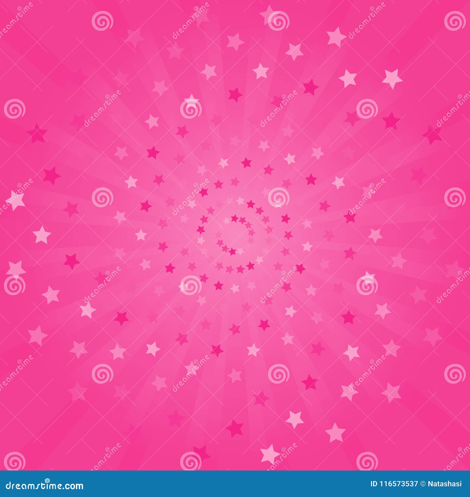 Abstract Background. Soft Bright Pink Rays and Stars Background Stock ...