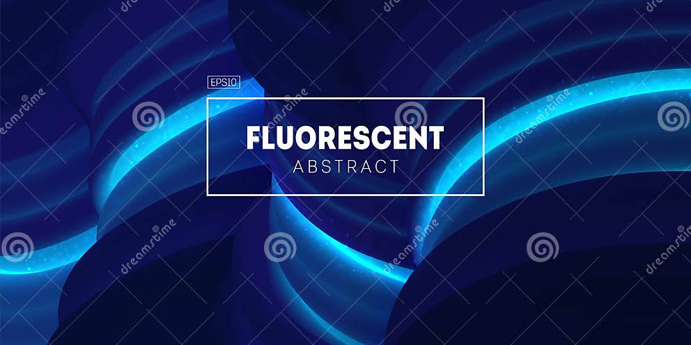 Abstract Background. Soft Cold Blue Light from Fluorescence. Stock ...