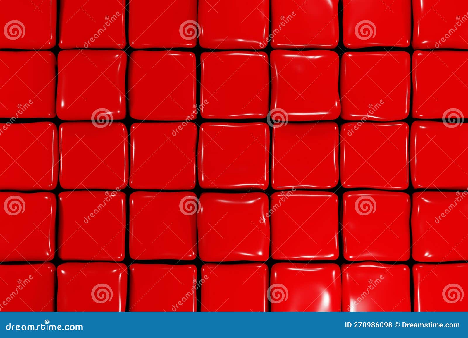 Abstract Background with Soft Red Cubes. Jelly Red Cubes Background 3d ...