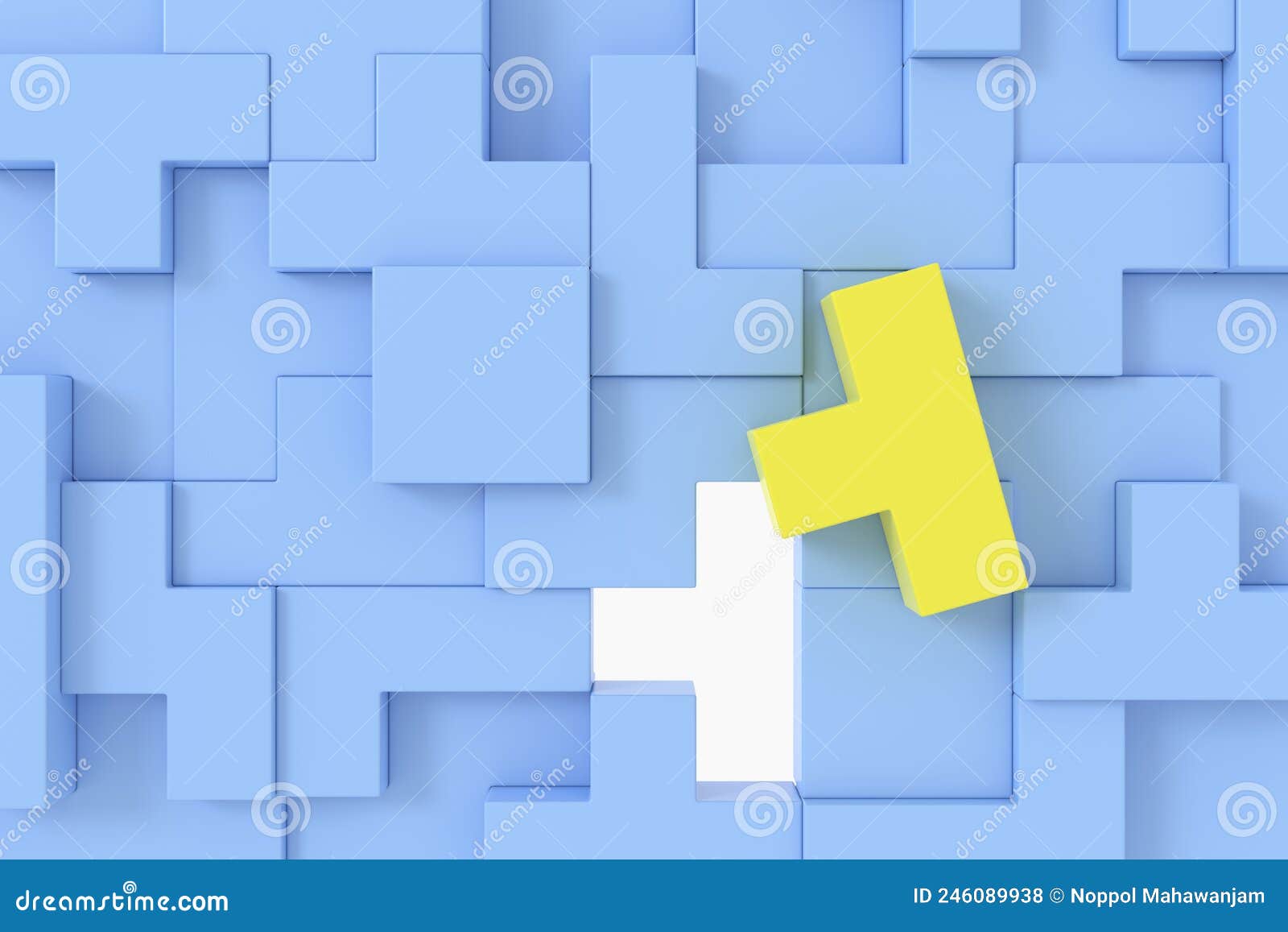 Abstract Background of Soma Cube. Puzzle Pattern Stock Illustration ...