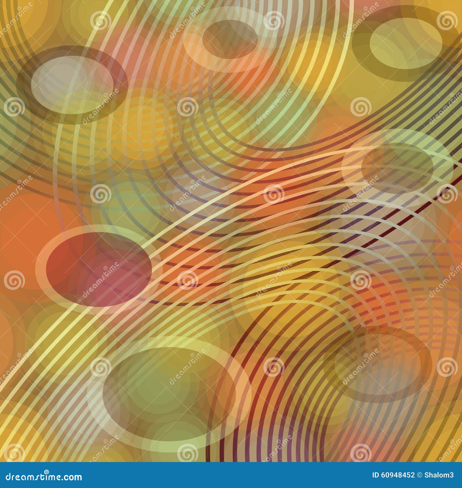 Abstract Background in Soothing Muted Colors with Ellipse and Circle ...