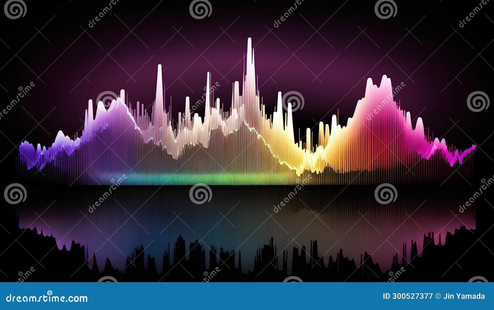 Abstract Background with Sound Wave. Vector Illustration. Eps 10 Stock ...
