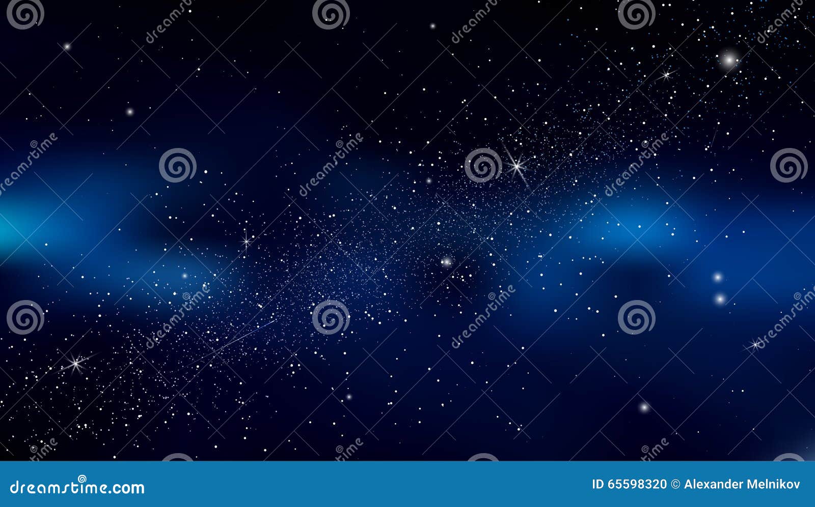 Abstract Background is a Space with Stars Nebula.Vector Stock Vector ...