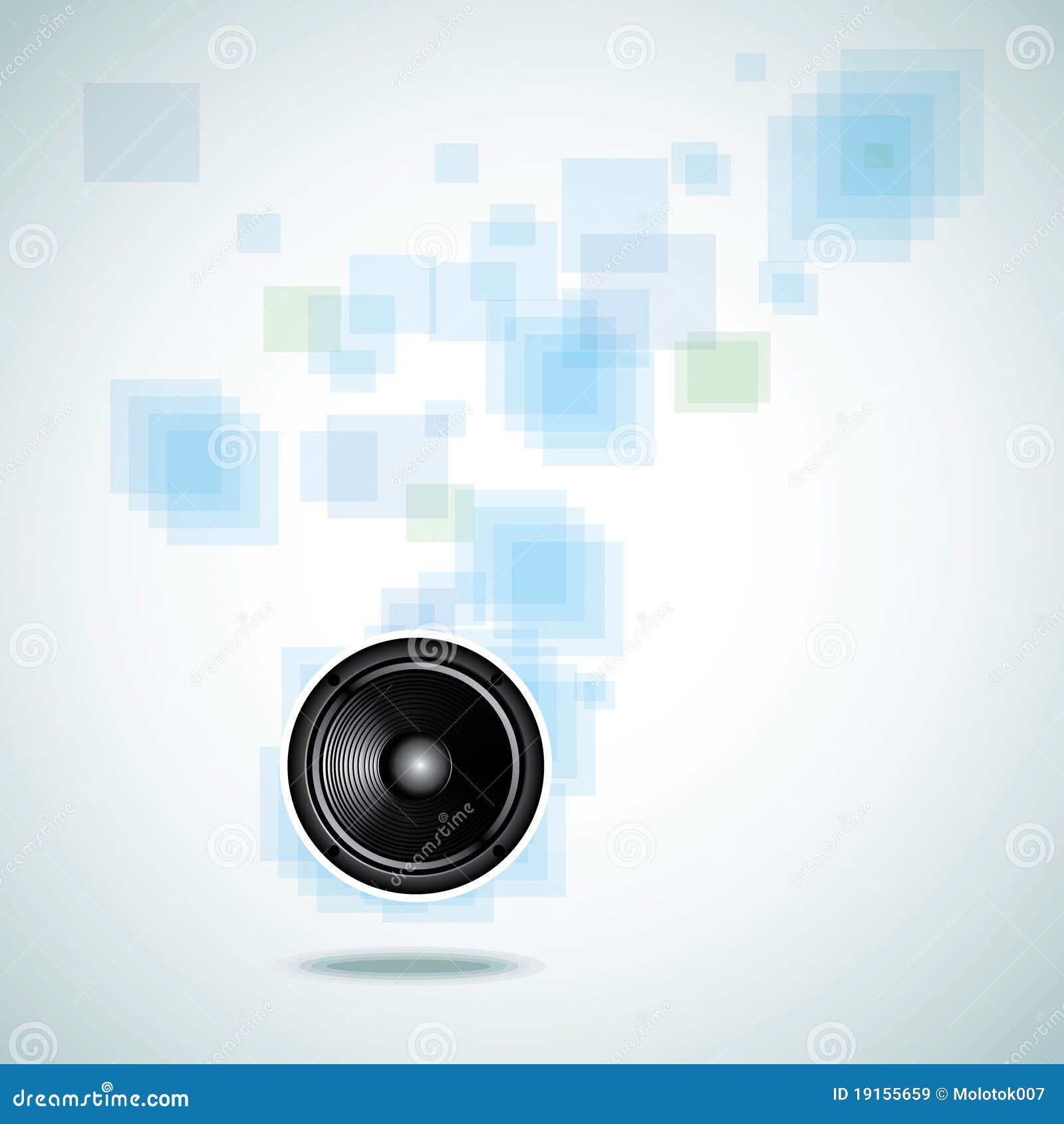Abstract Background with Speaker Stock Vector - Illustration of digital ...