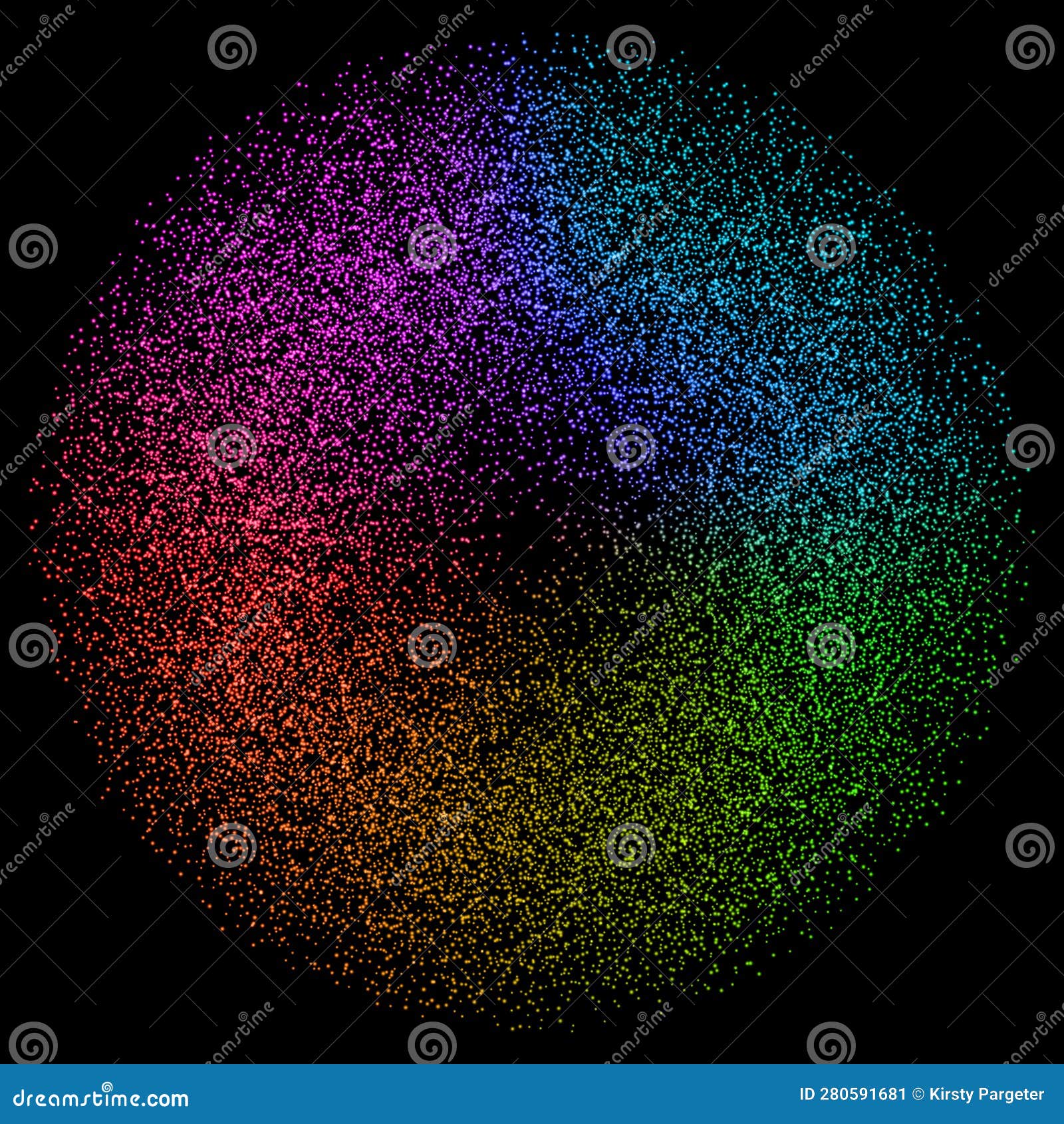 Abstract Background with Spectrum Coloured Dots Design Stock Vector ...