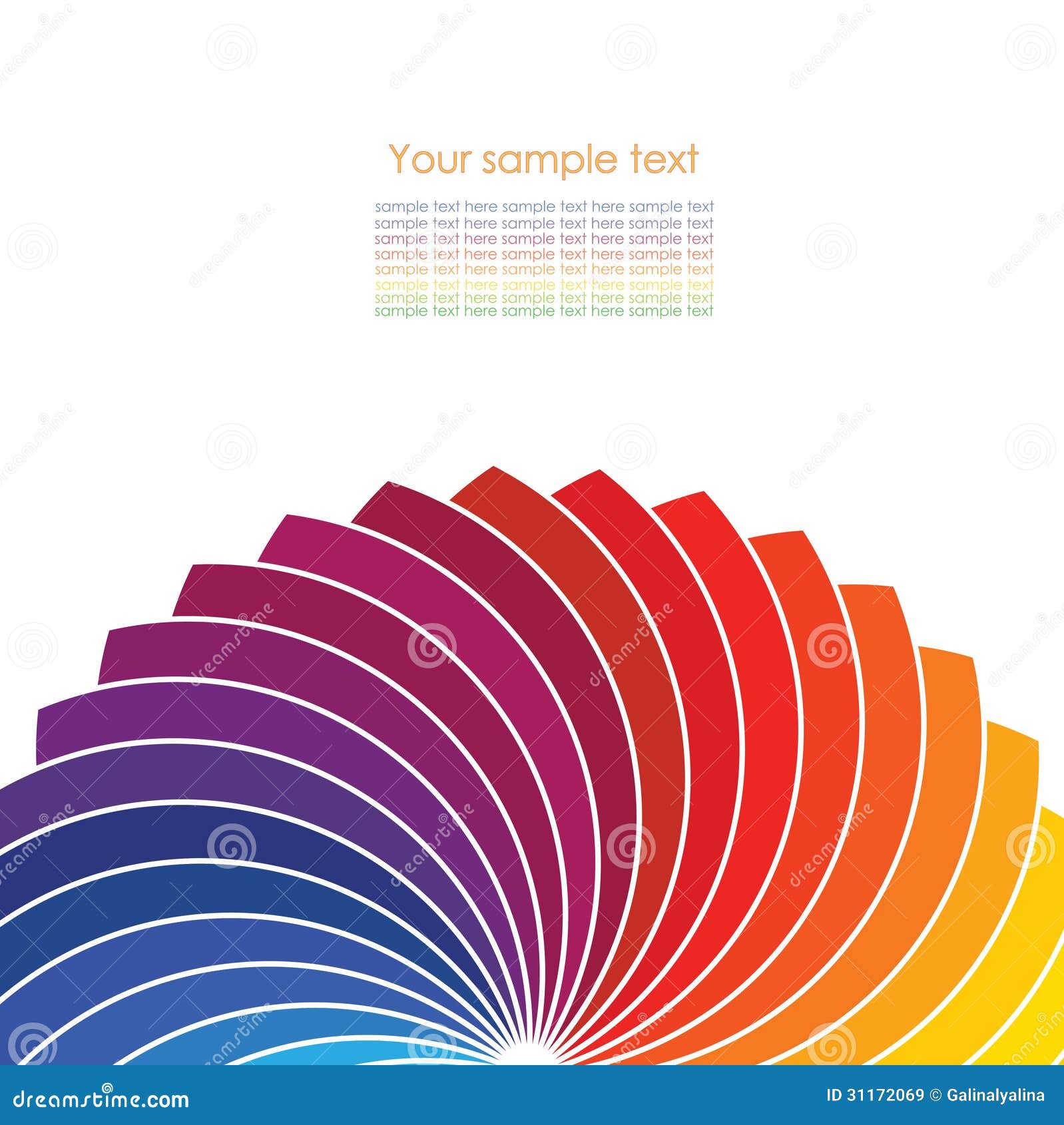 Abstract Background with Spectrum Wheels. Stock Vector - Illustration ...