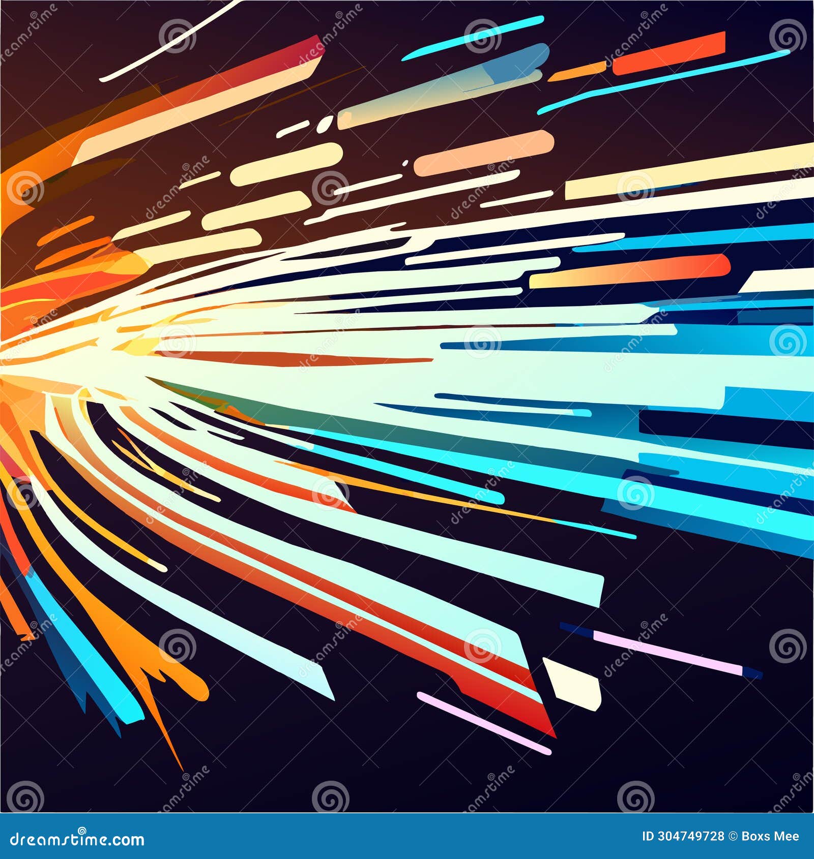 Abstract Background with Speed Lines. Vector Illustration for Your ...