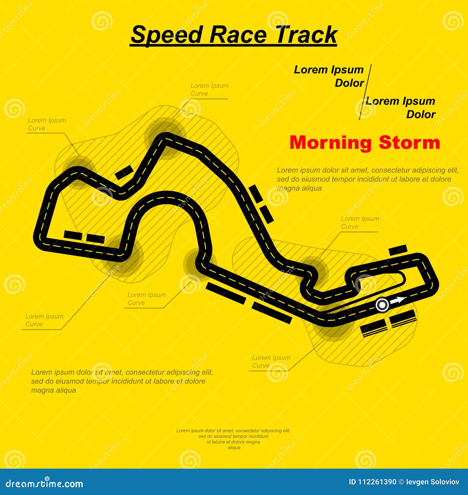 Fast pursuit circuit stock vector. Illustration of grand - 112261390