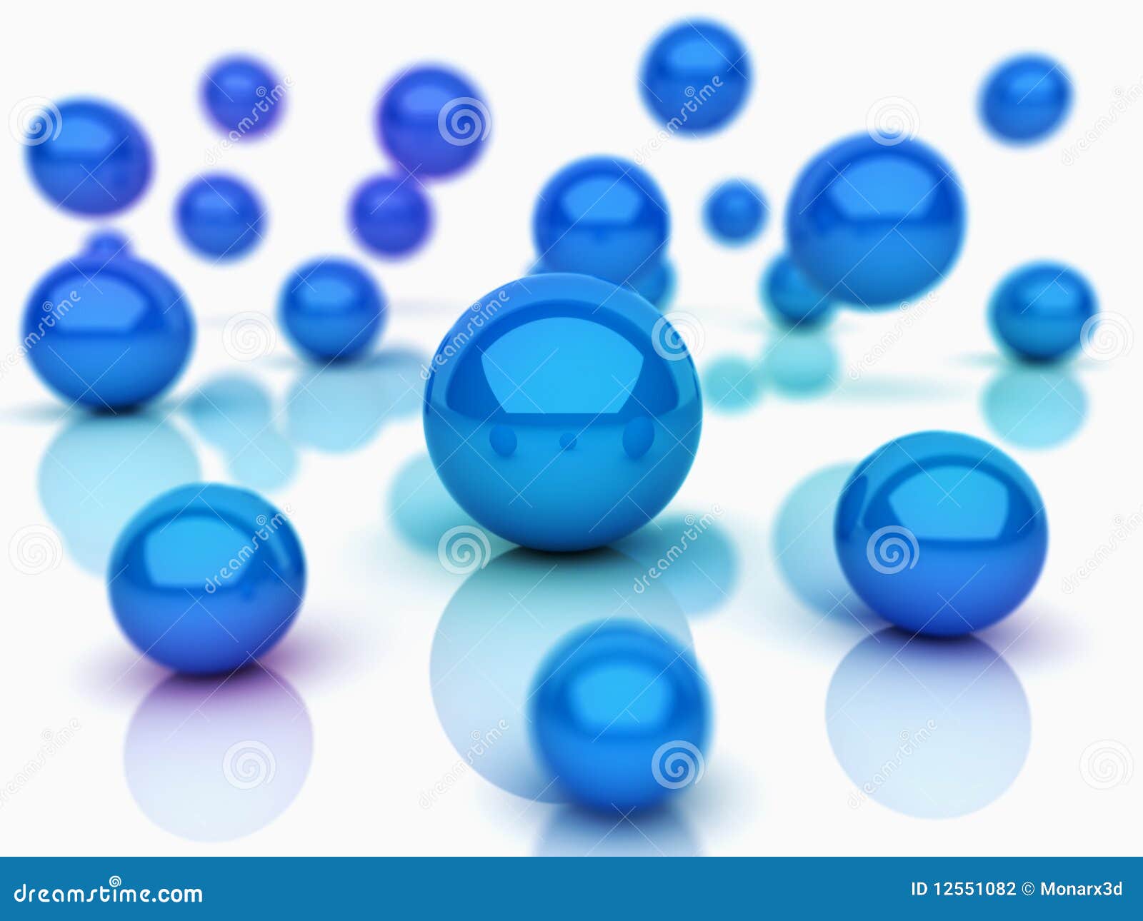 Abstract Background with Spheres Stock Illustration - Illustration of ...