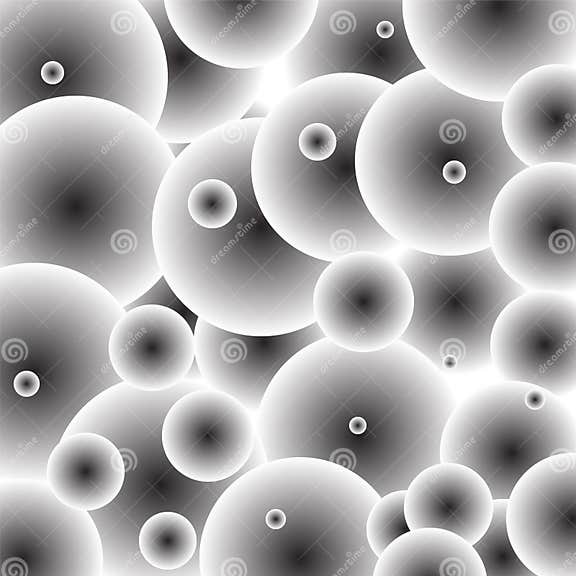 Abstract Background - Spheres Stock Vector - Illustration of achromatic ...