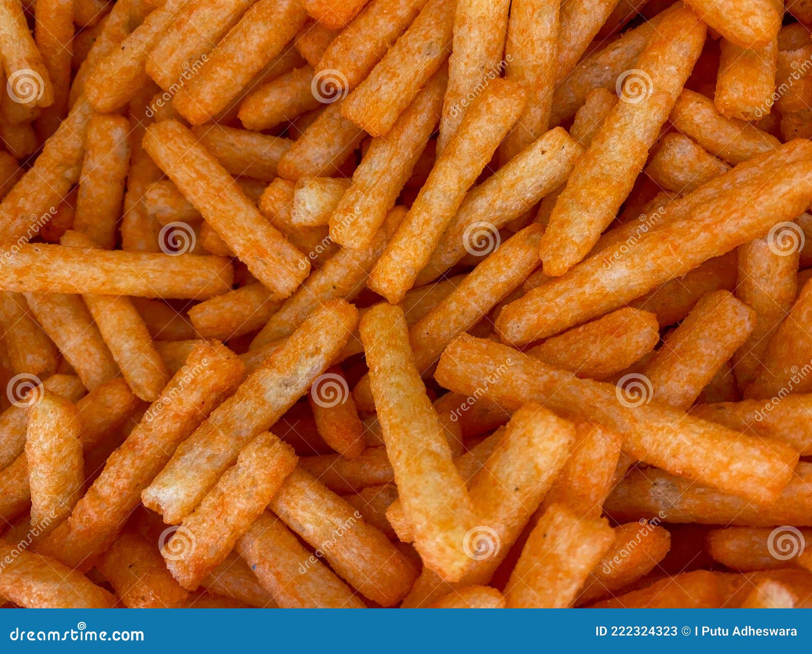 Abstract Background of Spicy Snacks in the Shape of Long Squares Stock ...