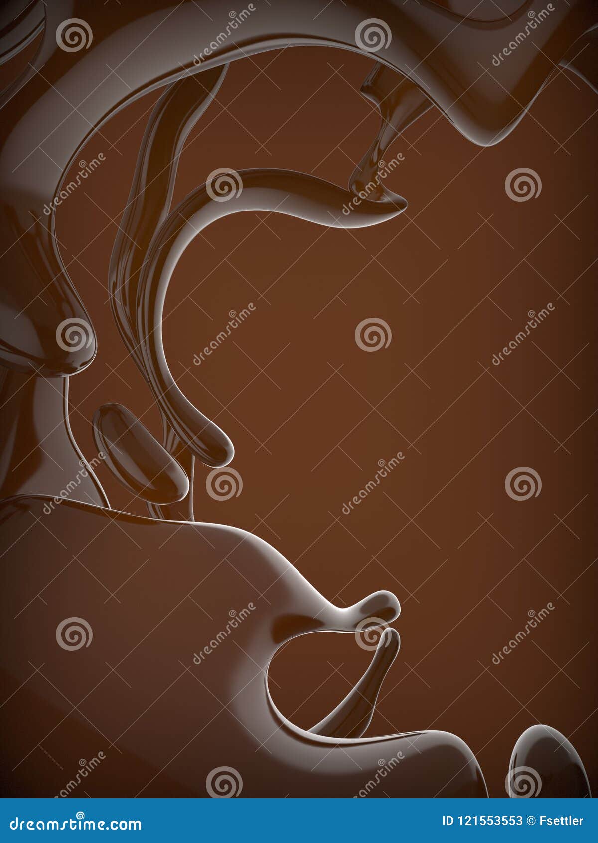 Abstract Background with Splash of Liquid Chocolate. Stock Illustration ...