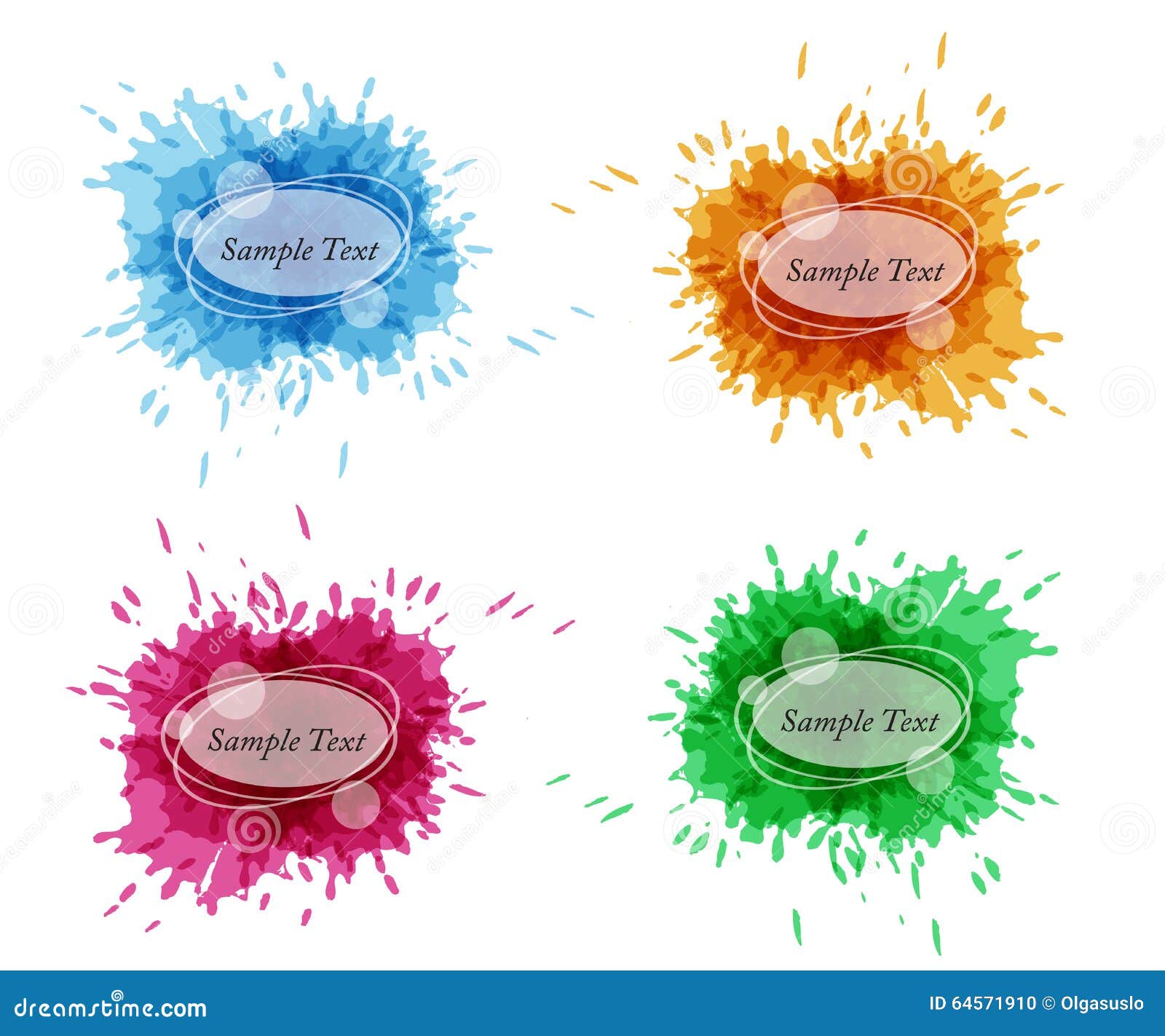 Abstract Background with Spots of Paint Stock Vector - Illustration of ...