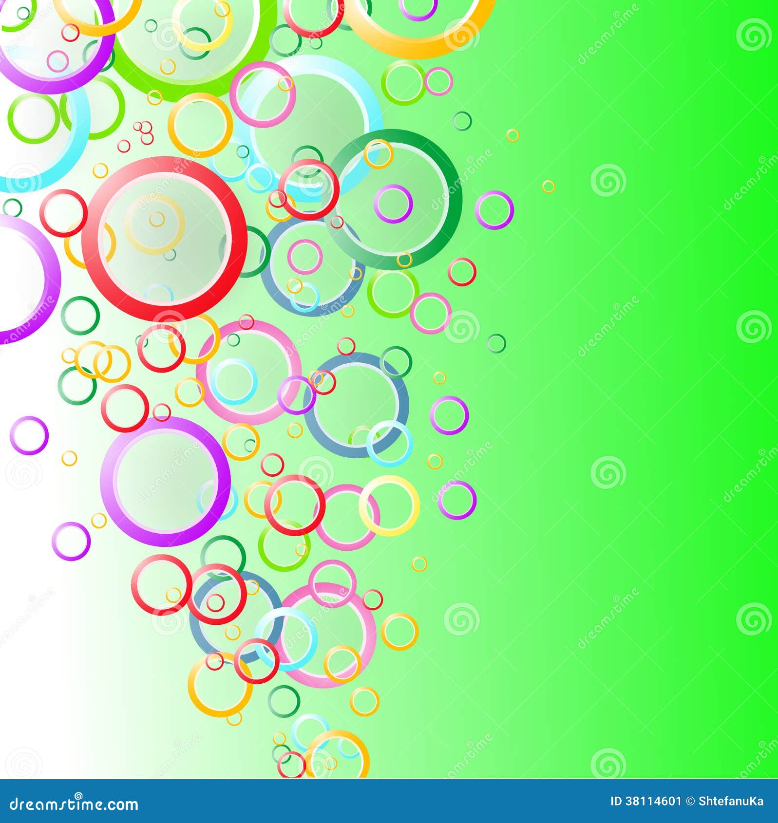 Abstract Background Spring with Color Circles Stock Vector ...
