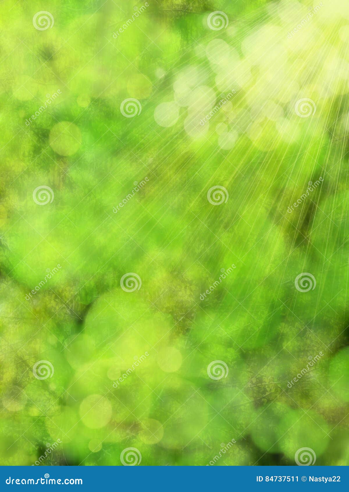 Abstract Background Spring Green Yellow Blurred Forest Stock Image ...