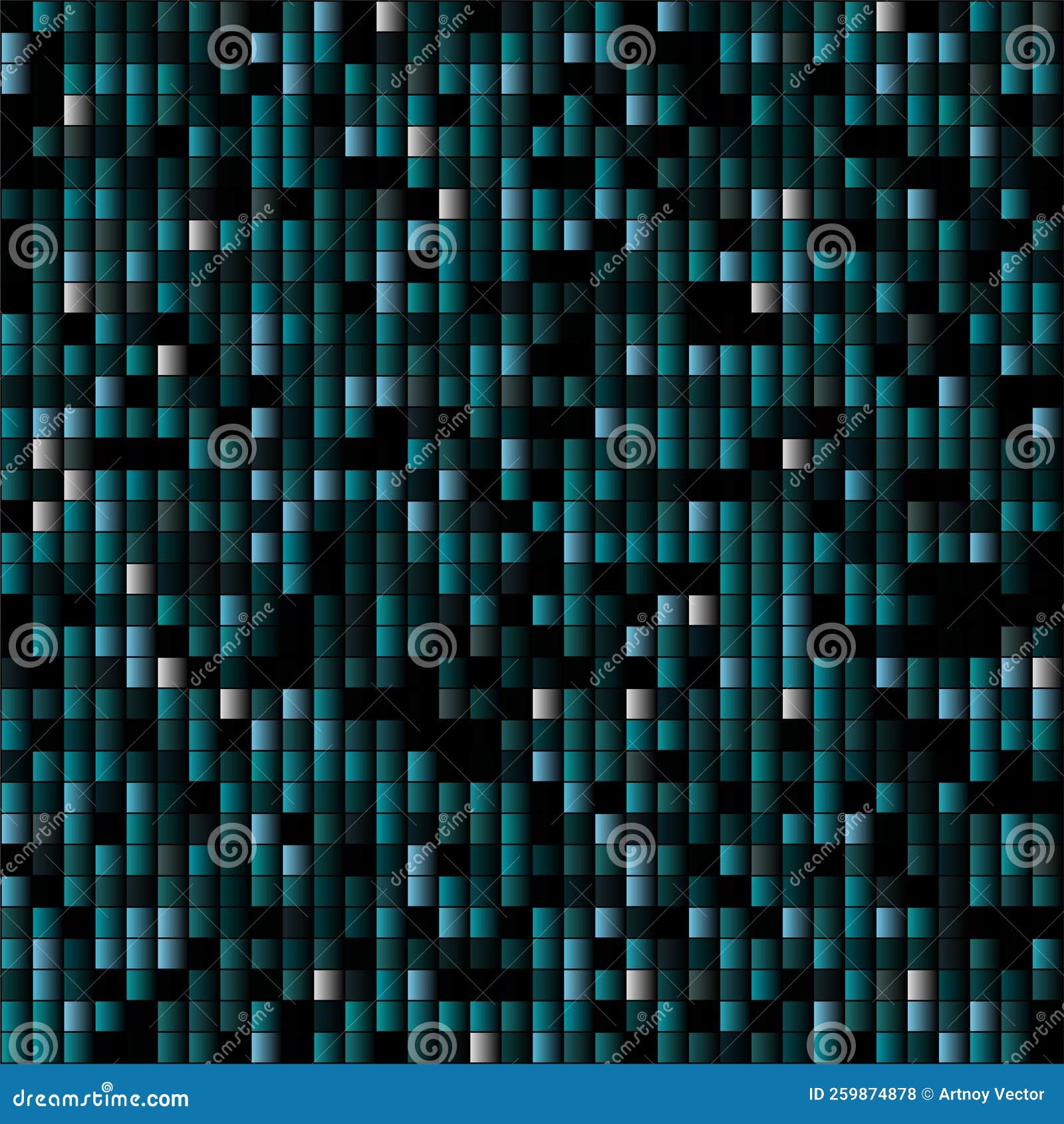 Abstract Background Square Dark Blue Mosaic Pattern Vector Illustration ...