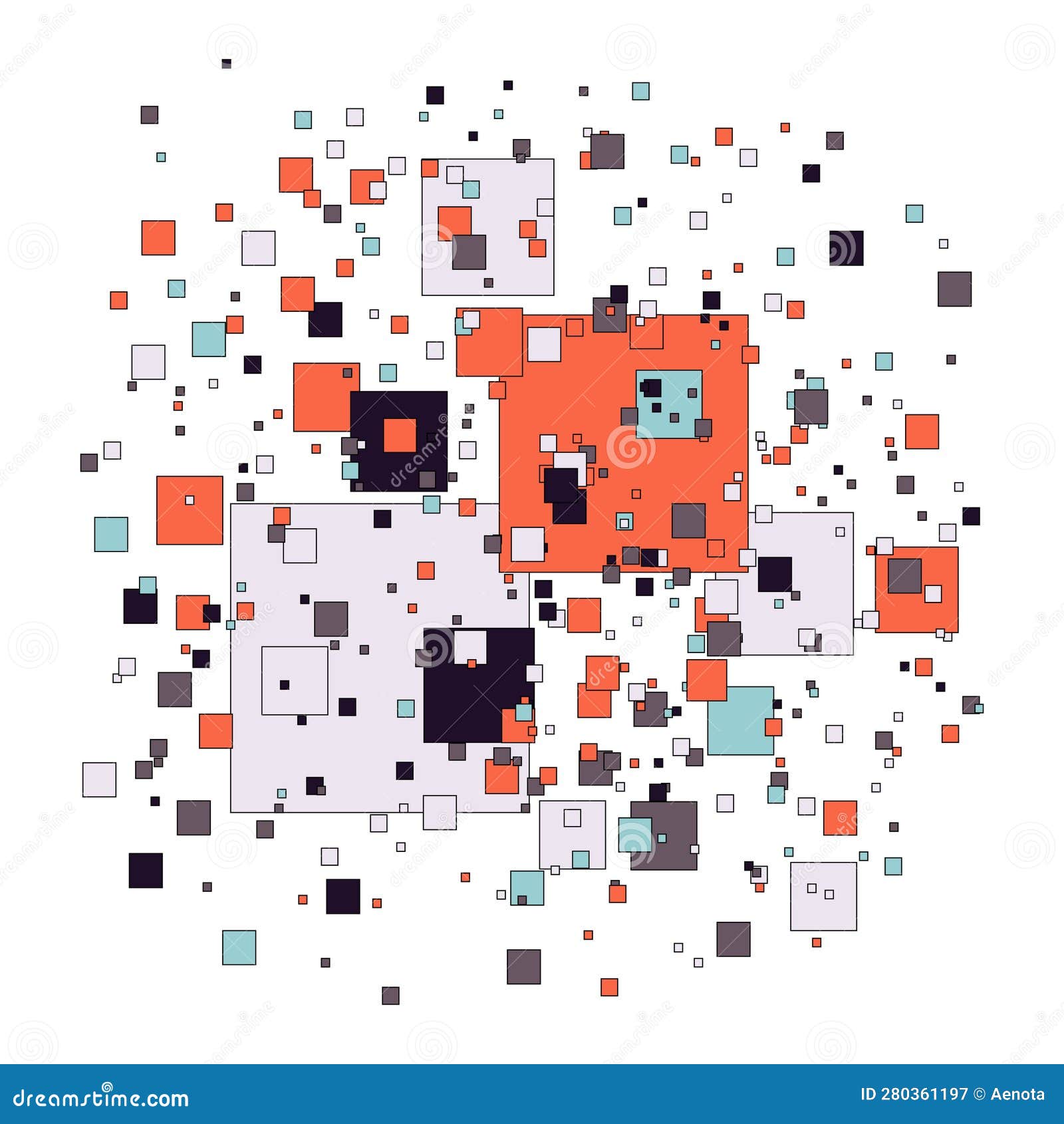 Abstract Background with Squares - Vector Illustration Stock Vector ...