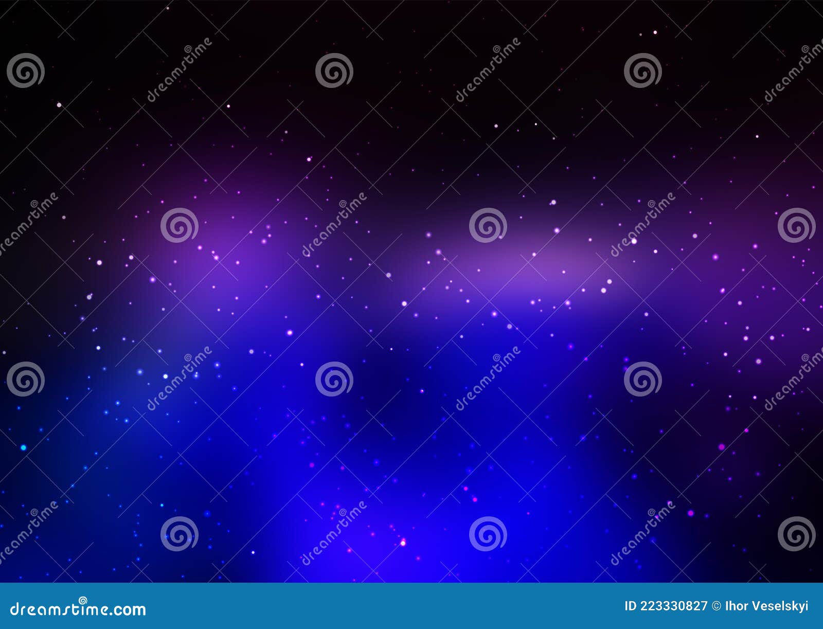 Starry night sky stock vector. Illustration of space - 223330827